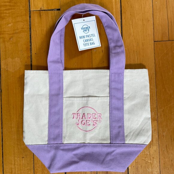 Bags | Trader Joes Mini Canvas Tote Bag | Poshmark